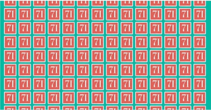 Trouvez le nombre 71 en 10 secondes et prouvez que votre vue est parfaite